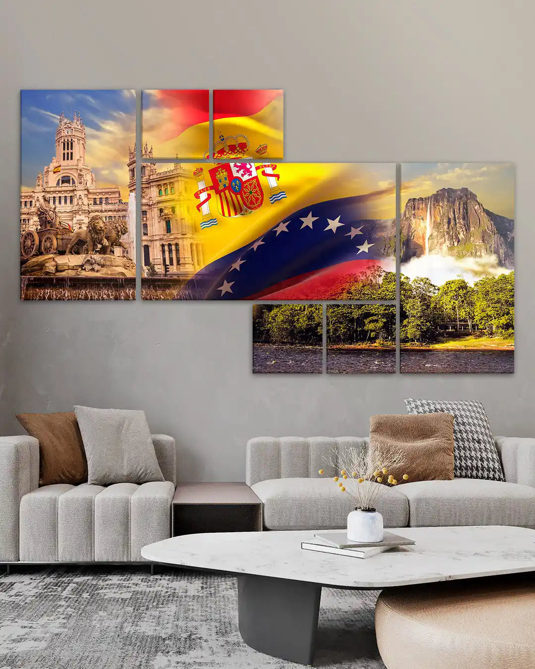 Cuadros de Venezuela y España